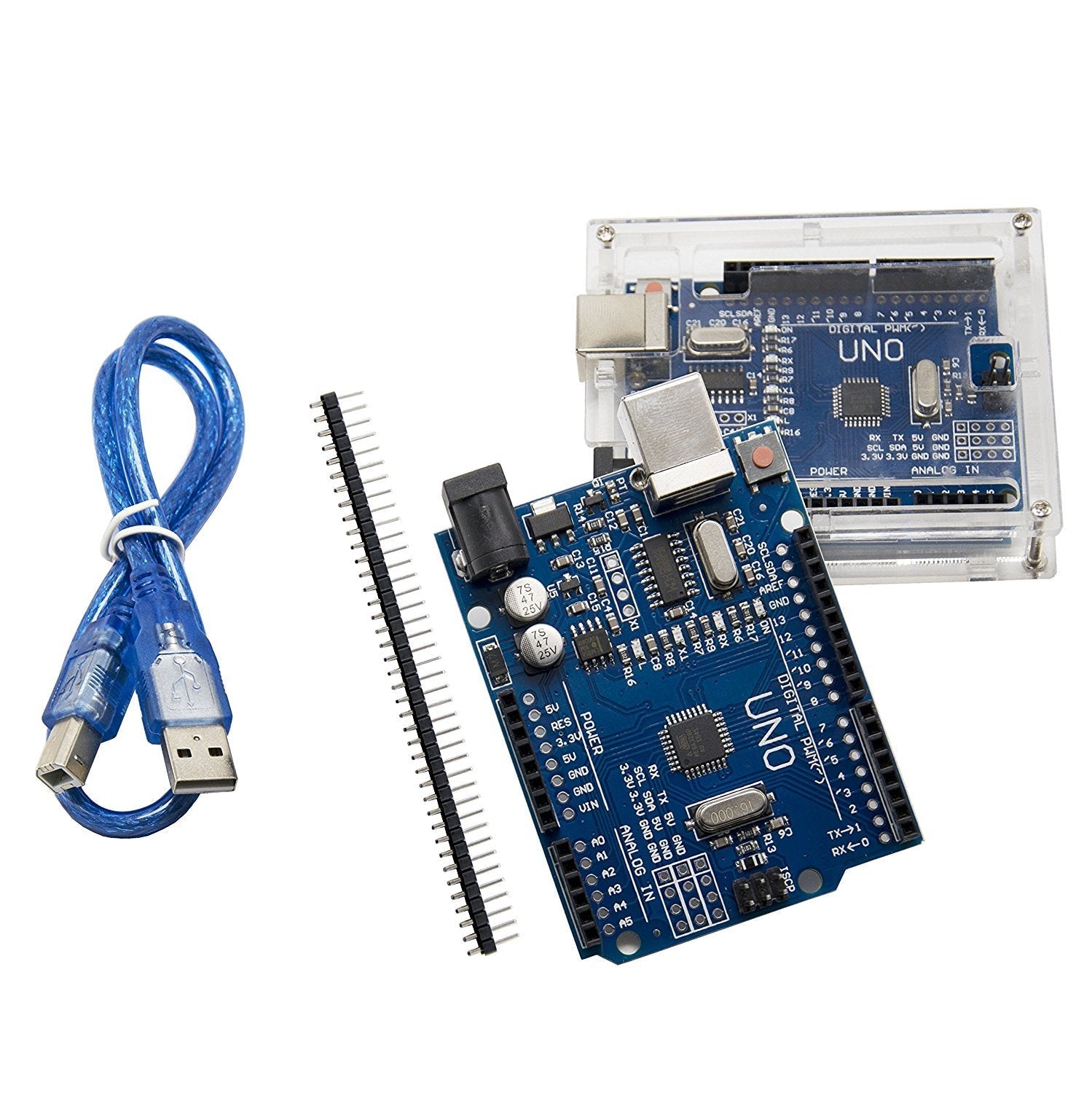 UNO R3 CH340G ATMega328P compatible with arduino + Cable + Transparent – CUBOT LIFESTYLE