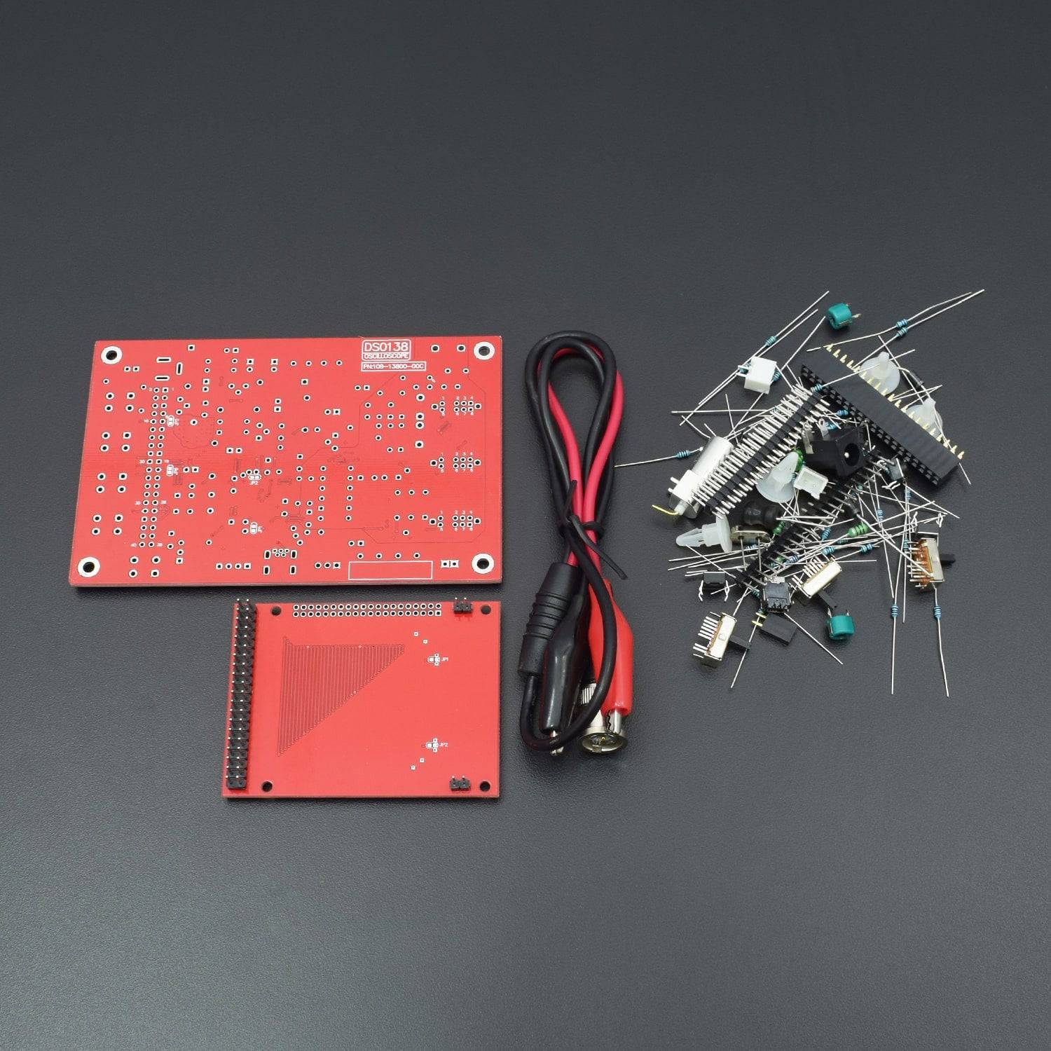 DS0138 STM32 200 KHz Digital Oscilloscope DIY Kit And Probe Unsoldered ...