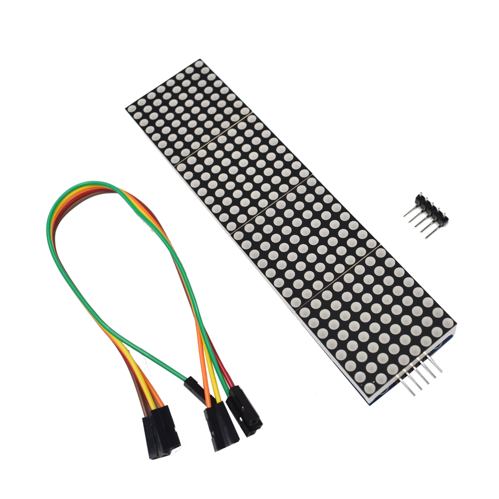 MAX7219 Dot Led Matrix 4 in 1 Display Module with 5 Pinout – CUBOT ...