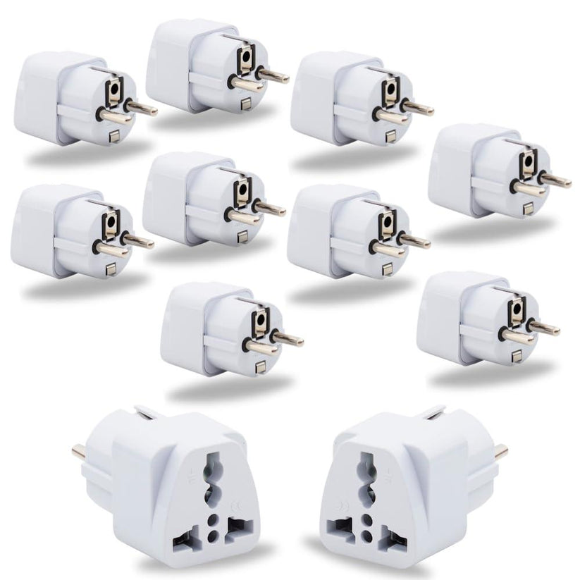 Hi-PLASST India to Europe Converter Plug, Germany Travel Adapter (Pack ...