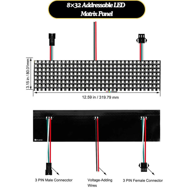 WS2812B Addressable Flexible LED Matrix Panel – CUBOT LIFESTYLE