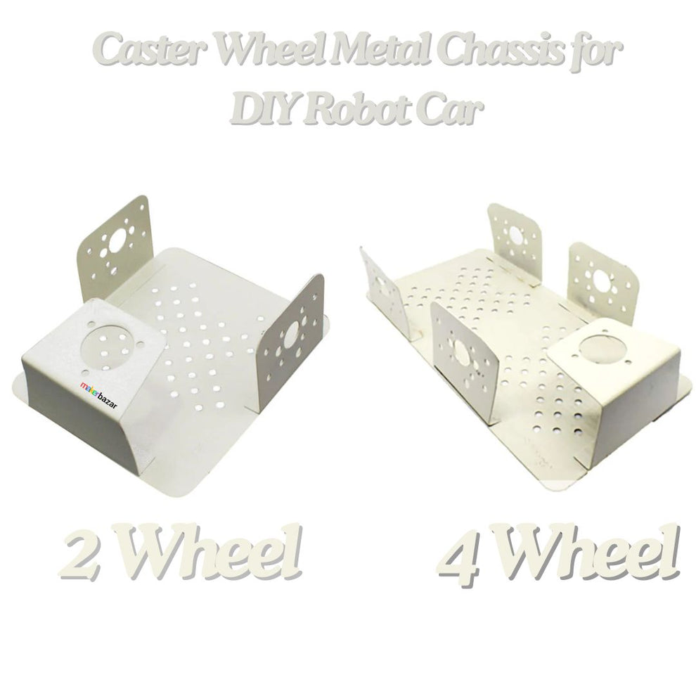 Caster Wheel Metal Chassis for DIY Robot Car – CUBOT LIFESTYLE
