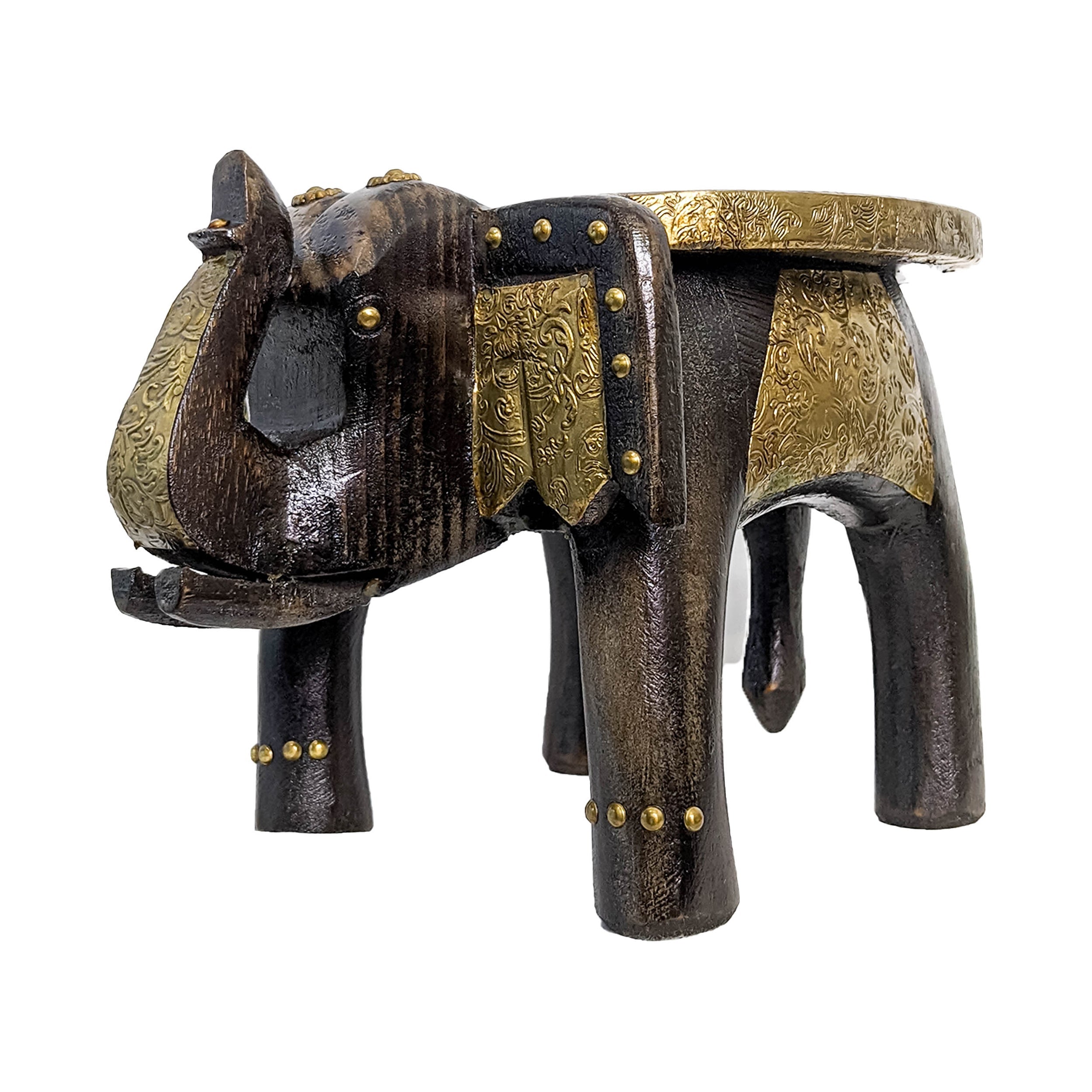 Handcrafted Wooden Elephant Table – CUBOT LIFESTYLE