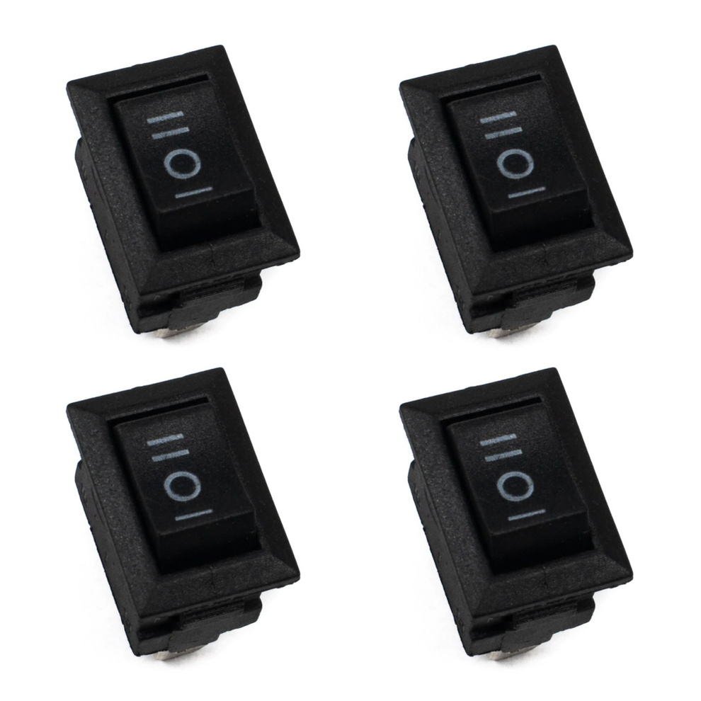 Mini 3A 250V SPDT Rocker Switch (Lock Action) with Copper Contacts ...