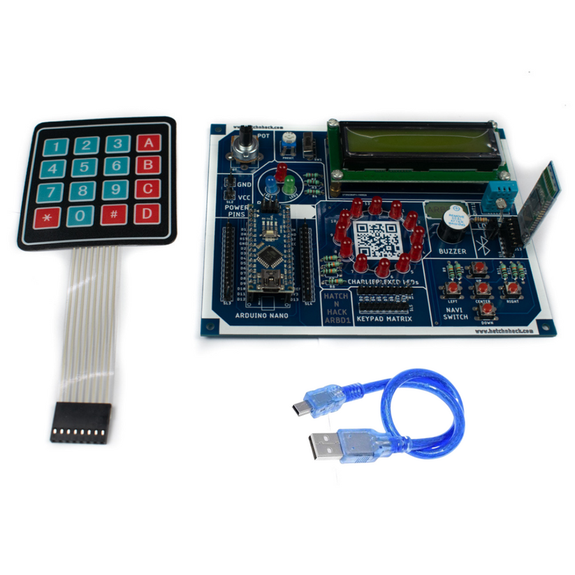 Arduino Practice Board, ARBD1 (Soldered) with All Components – CUBOT ...