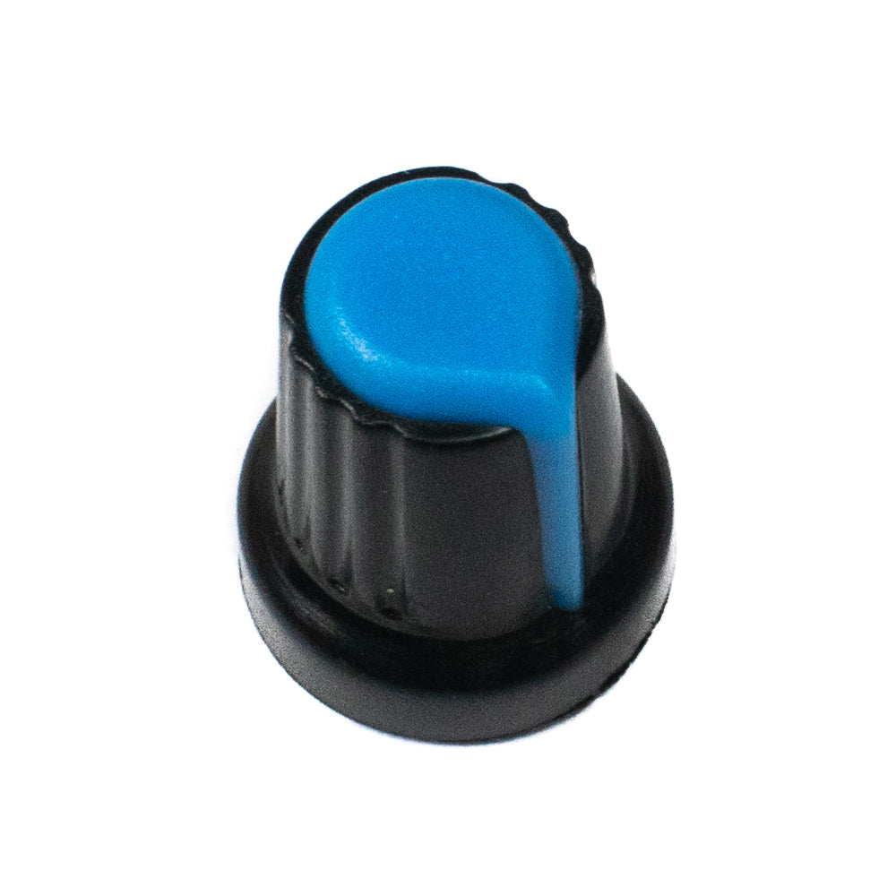 Black & Blue Plastic Knob for 6mm Knurled Shaft Potentiometer – CUBOT ...