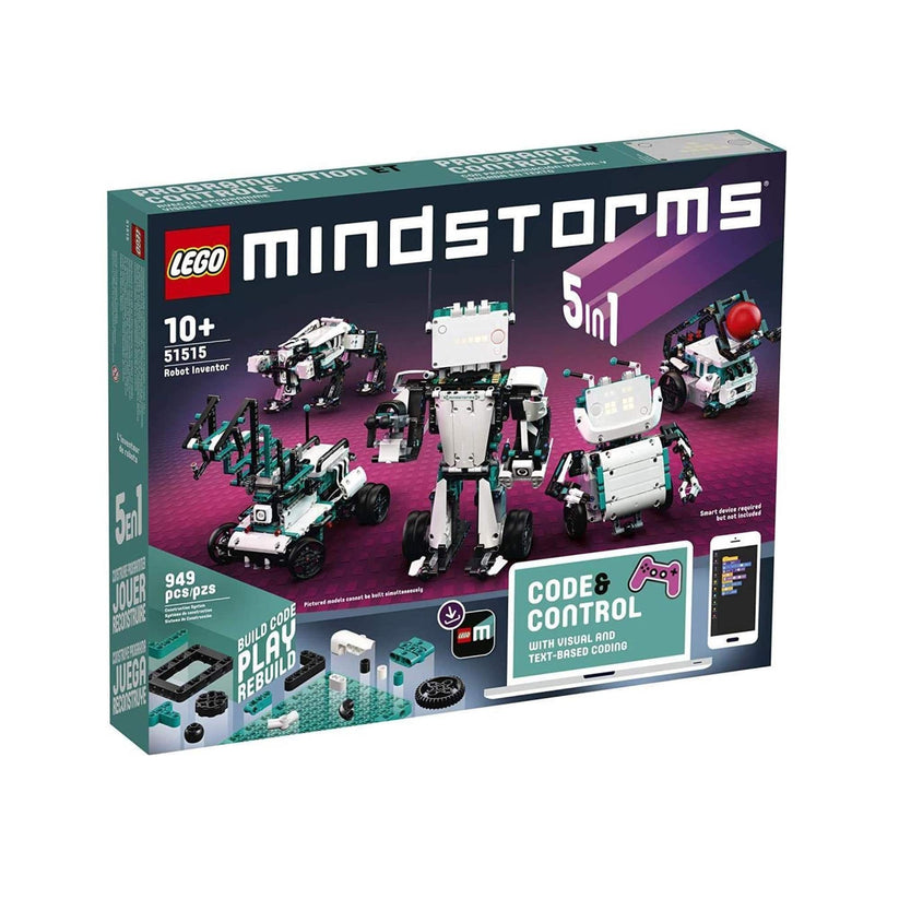 LEGO 51515 MINDSTORMS Robot Inventor Robotics Kit, 5in1 App Controlled ...