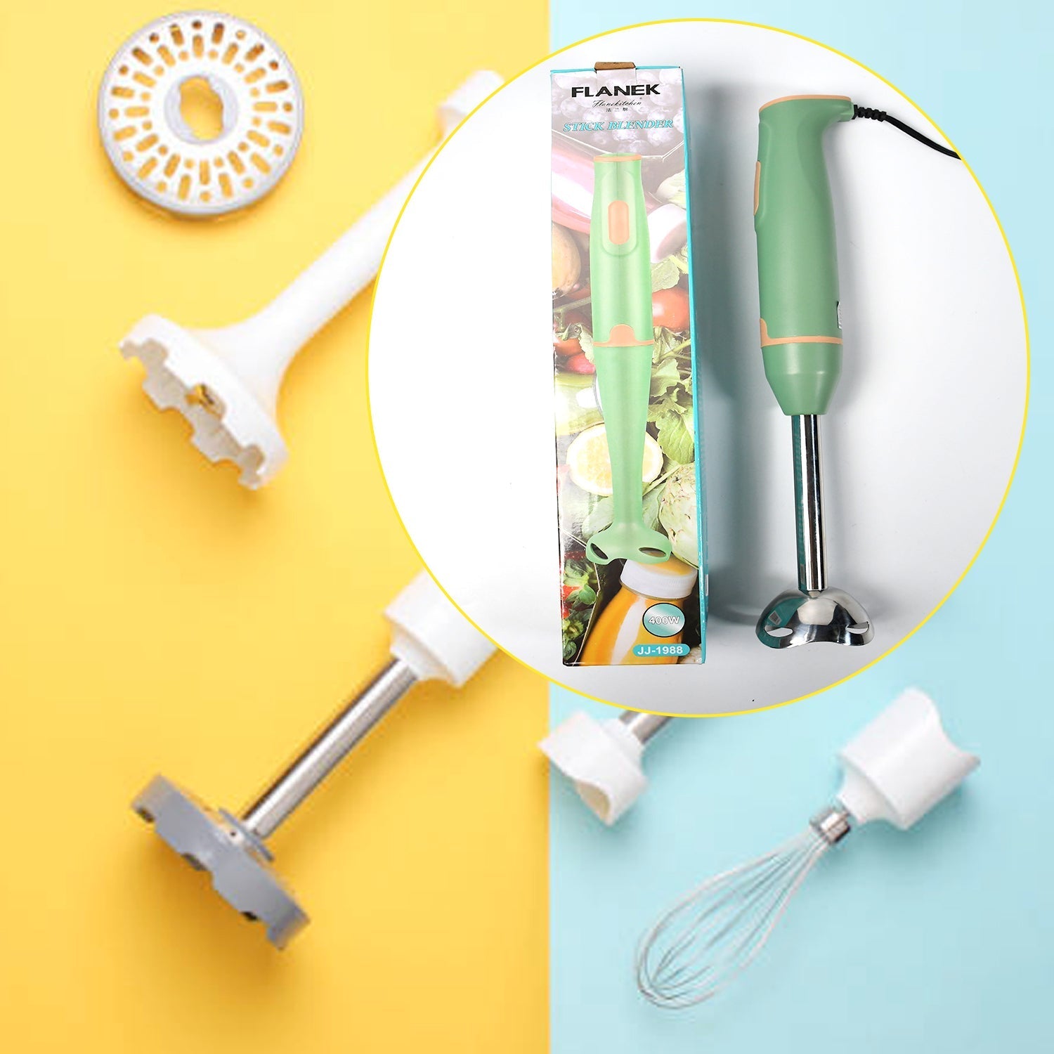 Hand Blender Multi-Purpose Hand Blender, 400W Handheld Blender High Sp ...