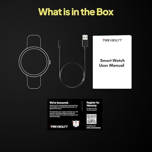 Fire-Boltt Newly Launched Quest Smartwatch 1.39" Full Touch GPS Tracki ...