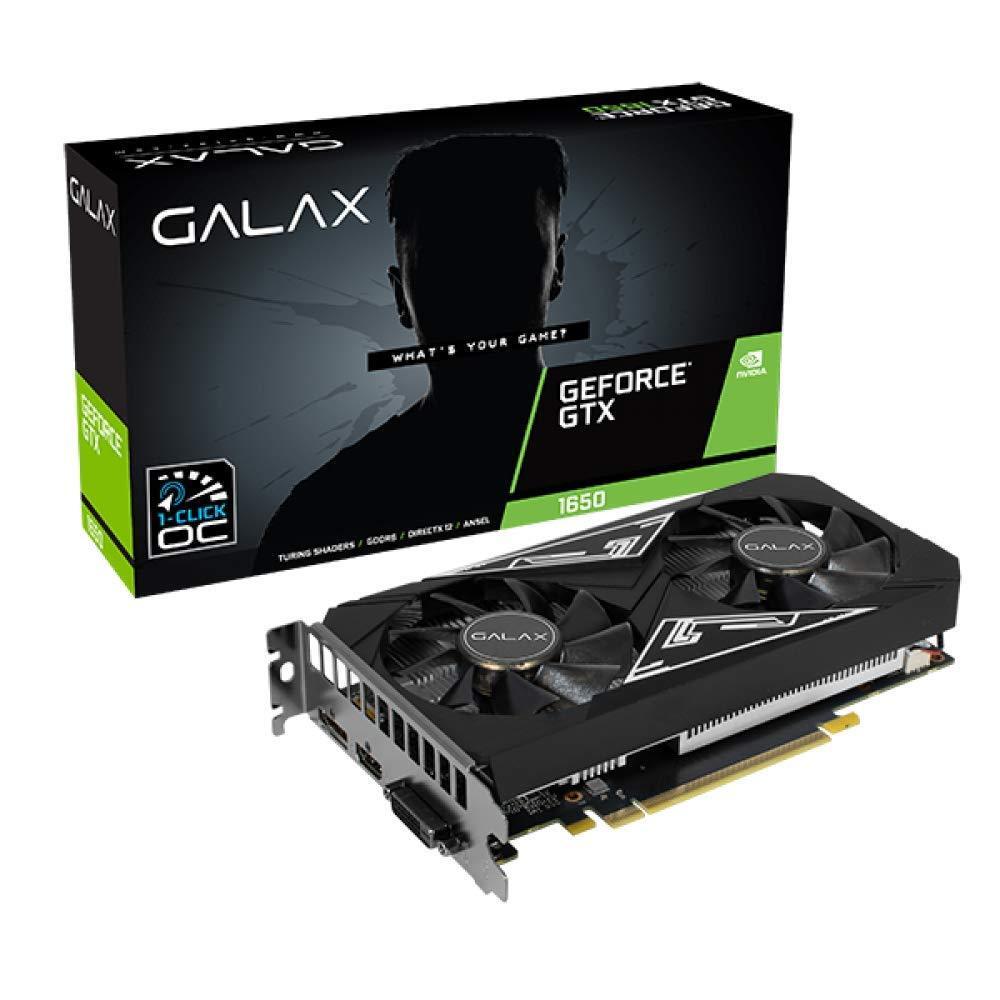 Galax GeForce® GTX 1650 EX Plus (1-Click OC) 4GB GDDR6 128-bit Graphic ...