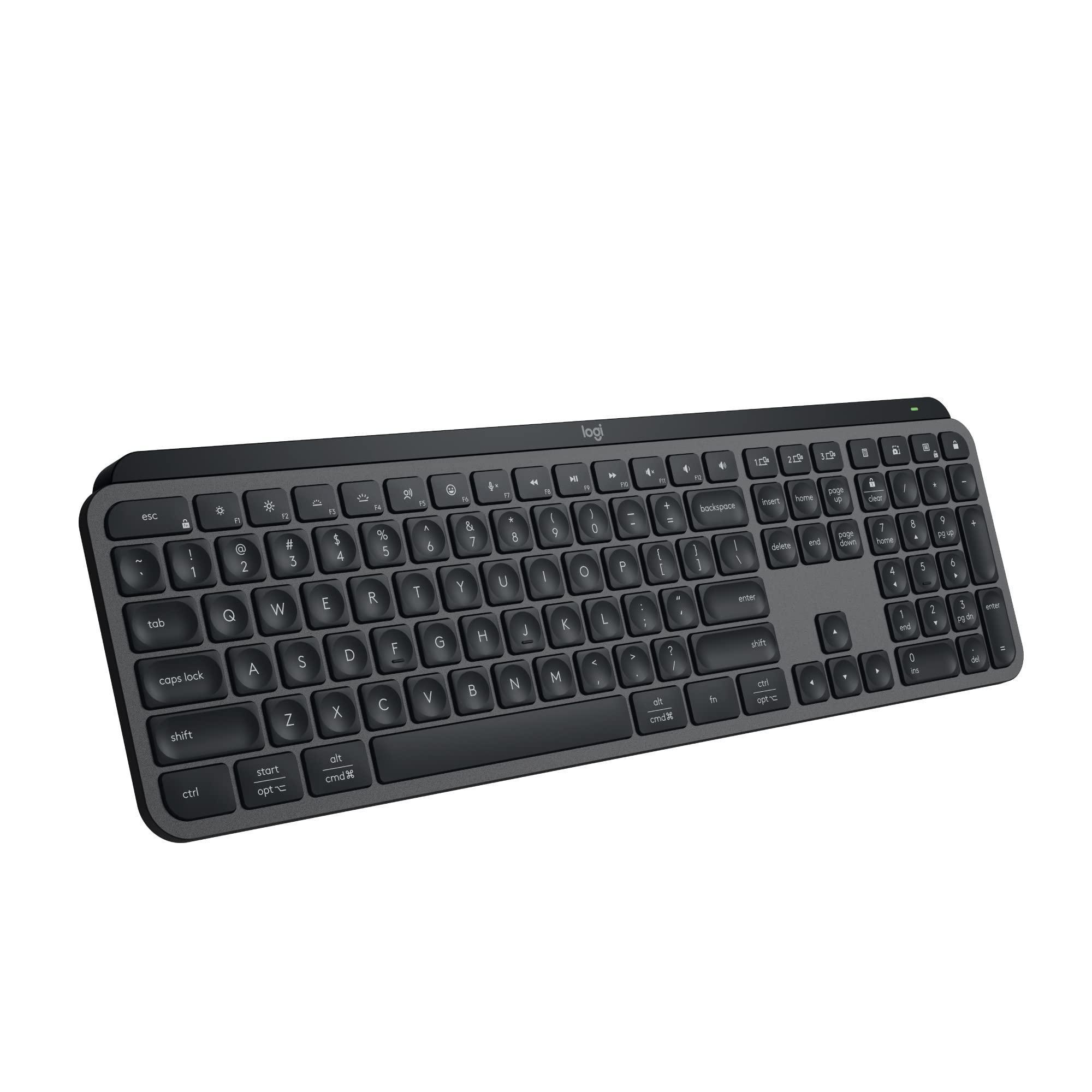 Logitech MX Keys S Wireless Keyboard, Low Profile, Fluid Precise Quiet ...