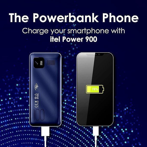 (Refurbished) itel Power 900 Power Bank Mobile Phone,10000 mAh with 7 ...